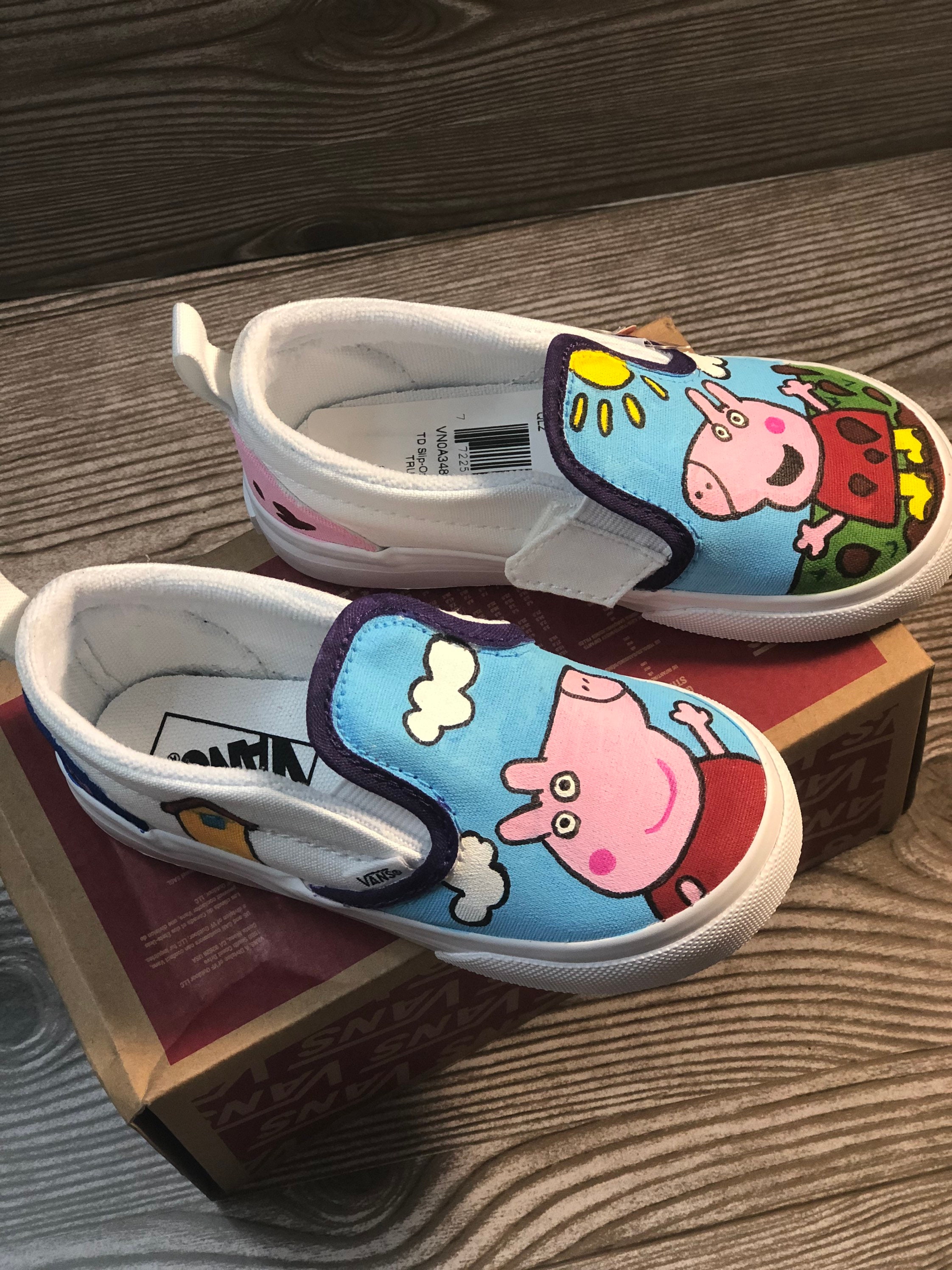 Peppa Pig Shoes Peppa Pig Custom Shoes Decorations by - Etsy.de