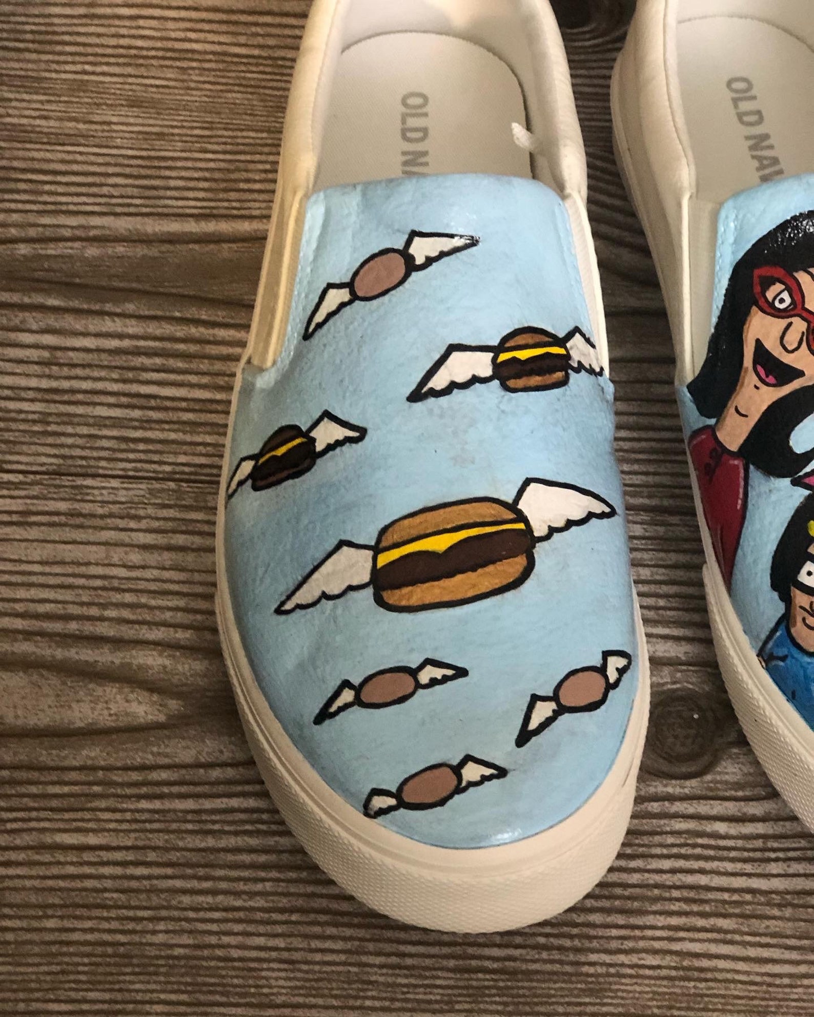Bobs Burgers Shoes Bobs Burgers Custom Shoes Custom Bobs - Etsy