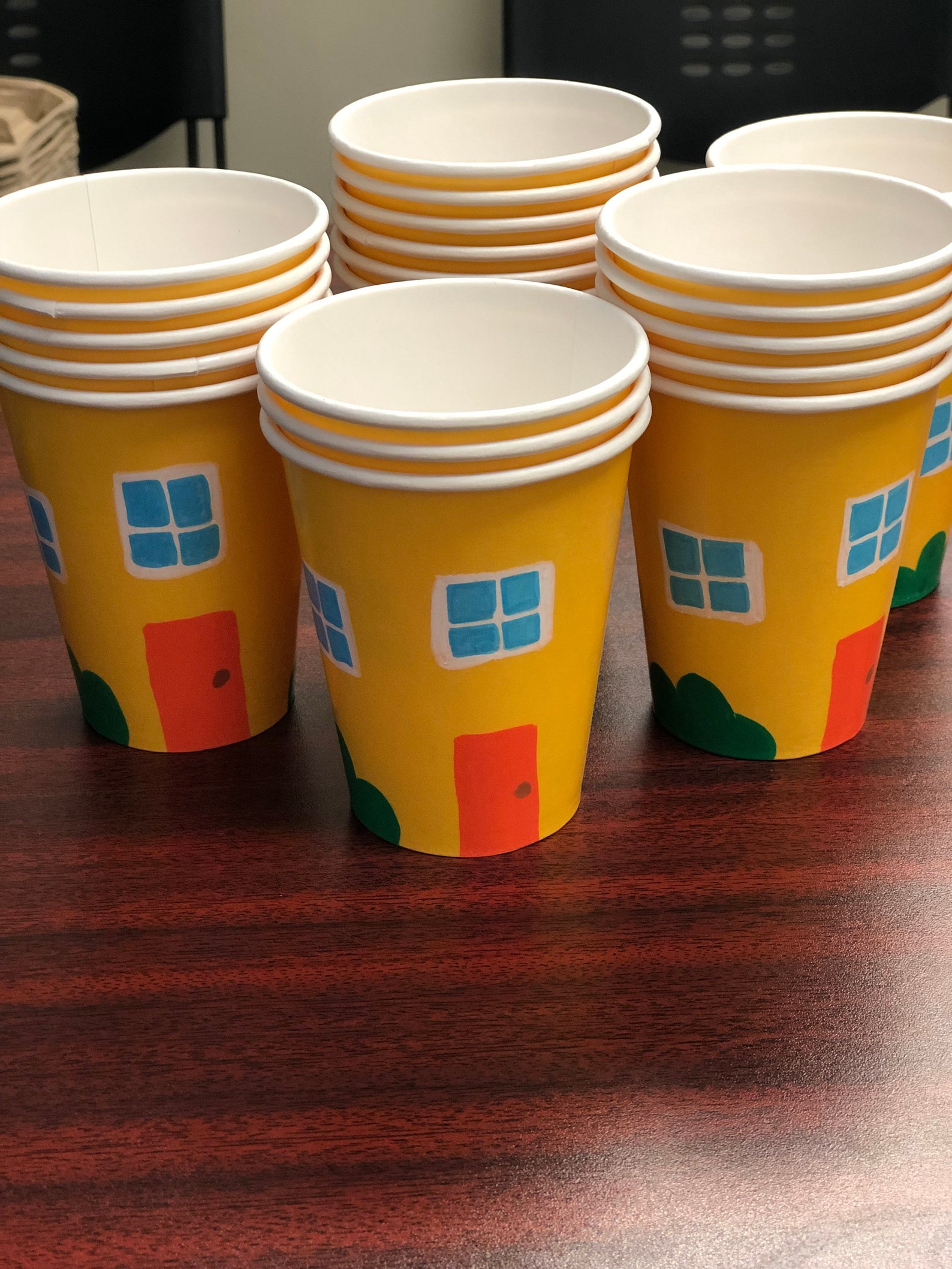 Peppa Pig House Cups Peppa Peppa Pig Birthday Party Cups - Etsy