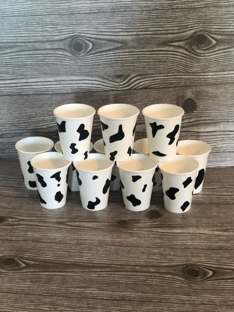 Cow Cups Cow Cups Farm Farm Birthday Farm Animals | Etsy