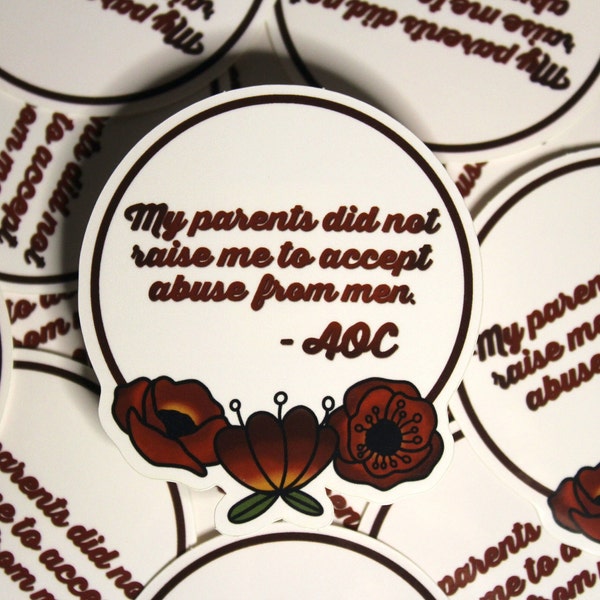 Aoc Quote Sticker - Etsy