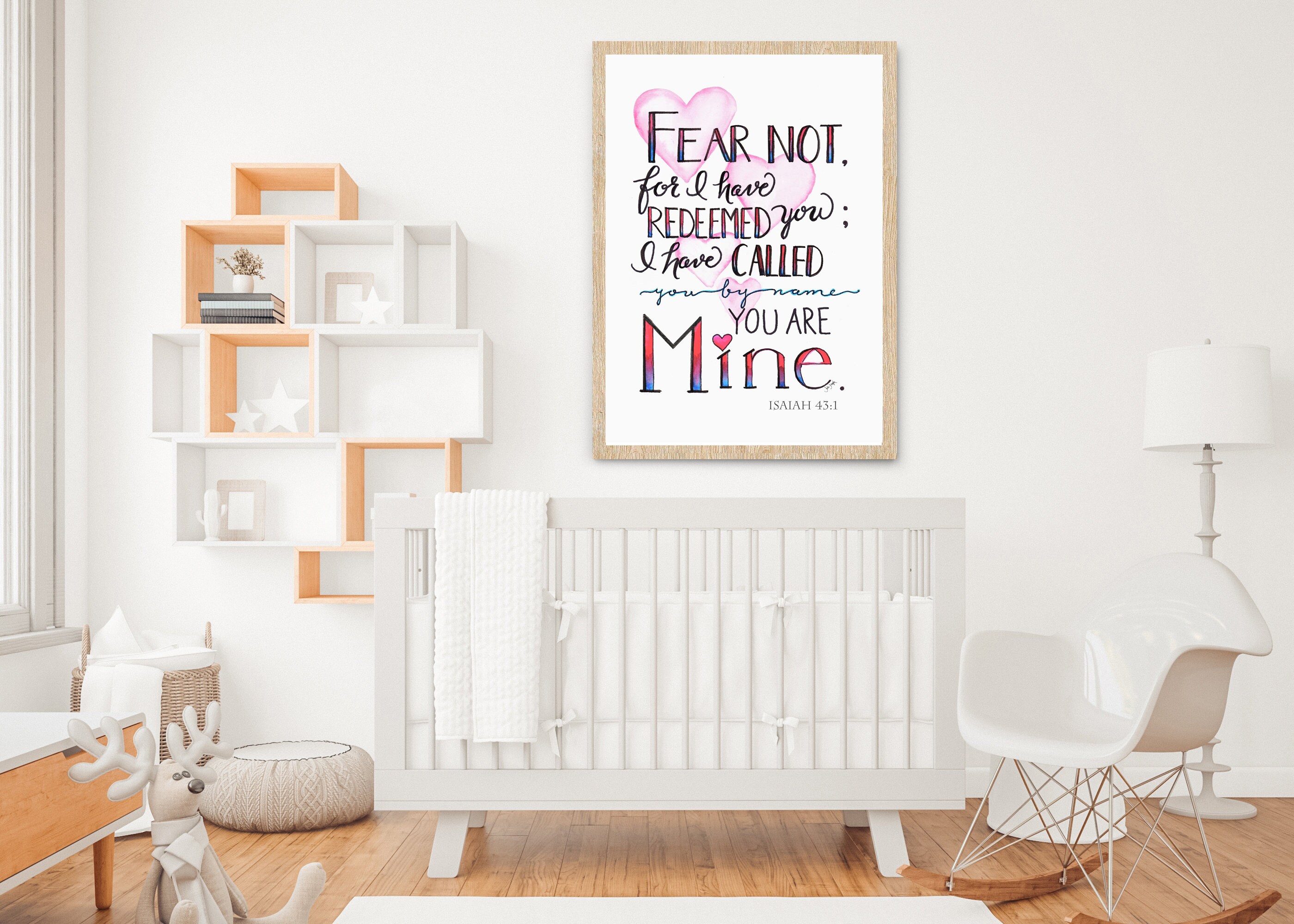 Christian Bible Verse Valentine's Day Gift Heart Love Wall Art ...