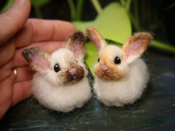 Art & Collectibles Felting A wild coloured needle felted rabbit etna.com.pe