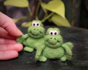 Needle Felted Frog | Etsy