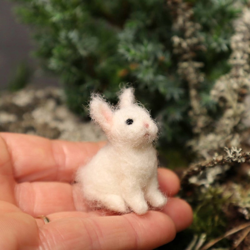 Needle Felted Rabbit - Etsy