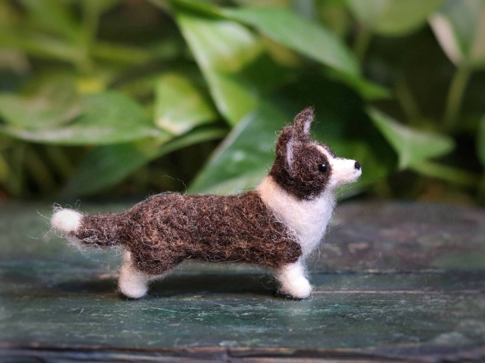 Needle Felted Corgi Needlefelted Dog Hand Made Felt Dog | Etsy