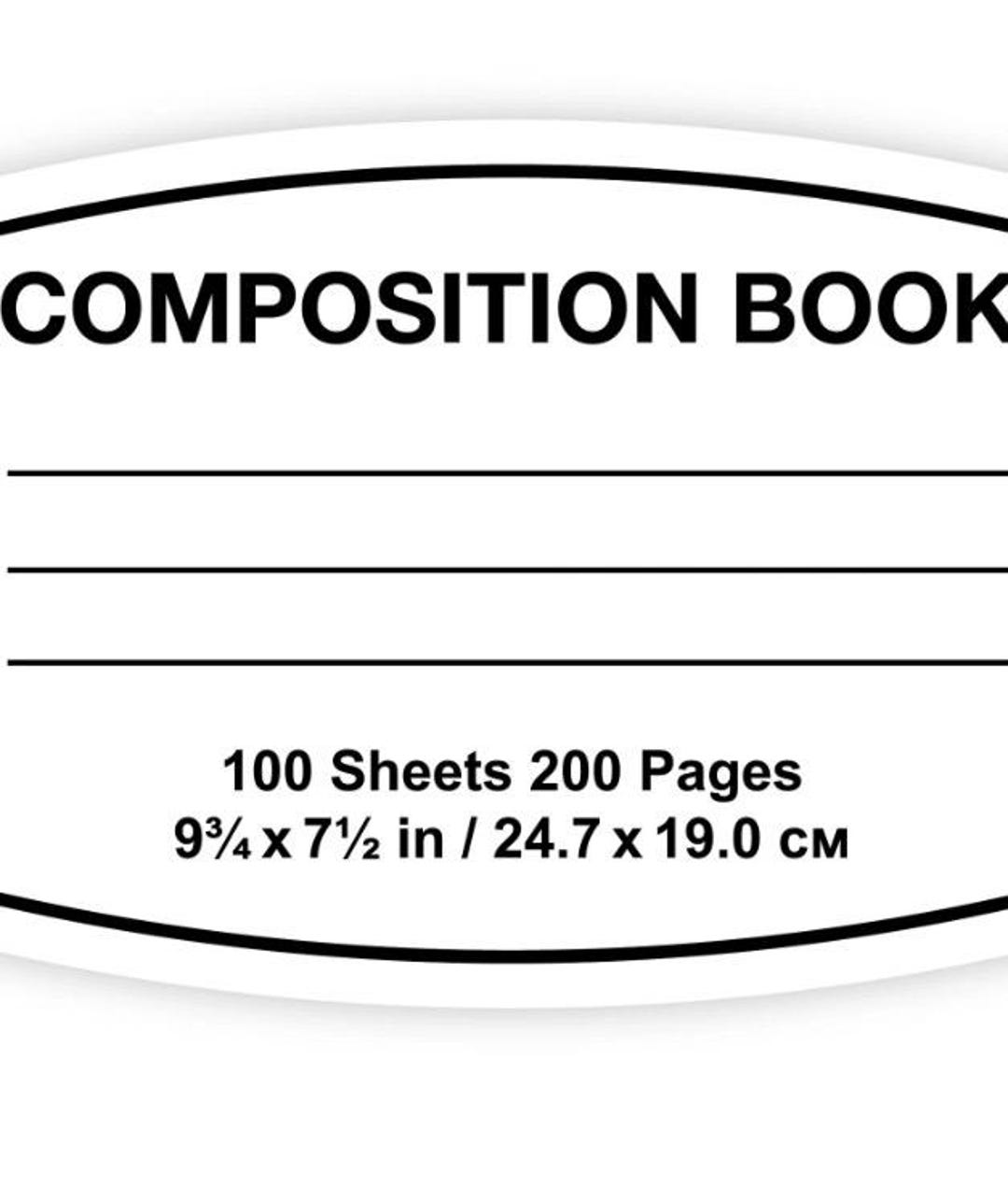 Composition Book, Journal Notebook Cover Print, Teacher Gift, Notebook ...