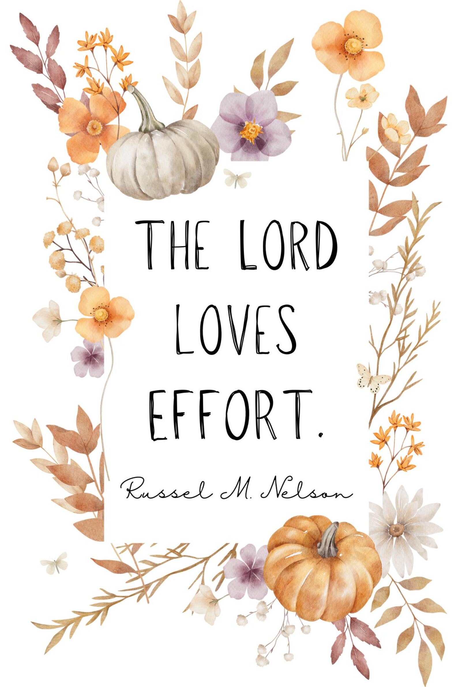 Fall LDS Quote Printables | 4x6 Autumn Program Covers | Latter-day ...