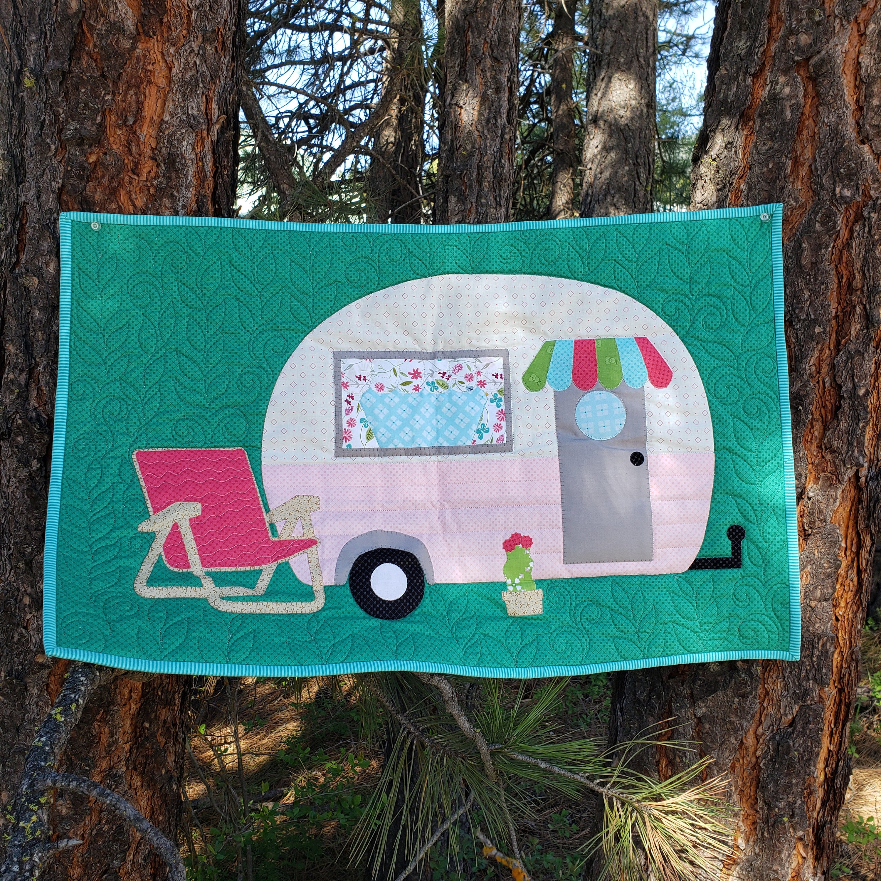 Happy Camper Appliqué Quilt Pattern – Digital PDF Download by Ashley-k ...