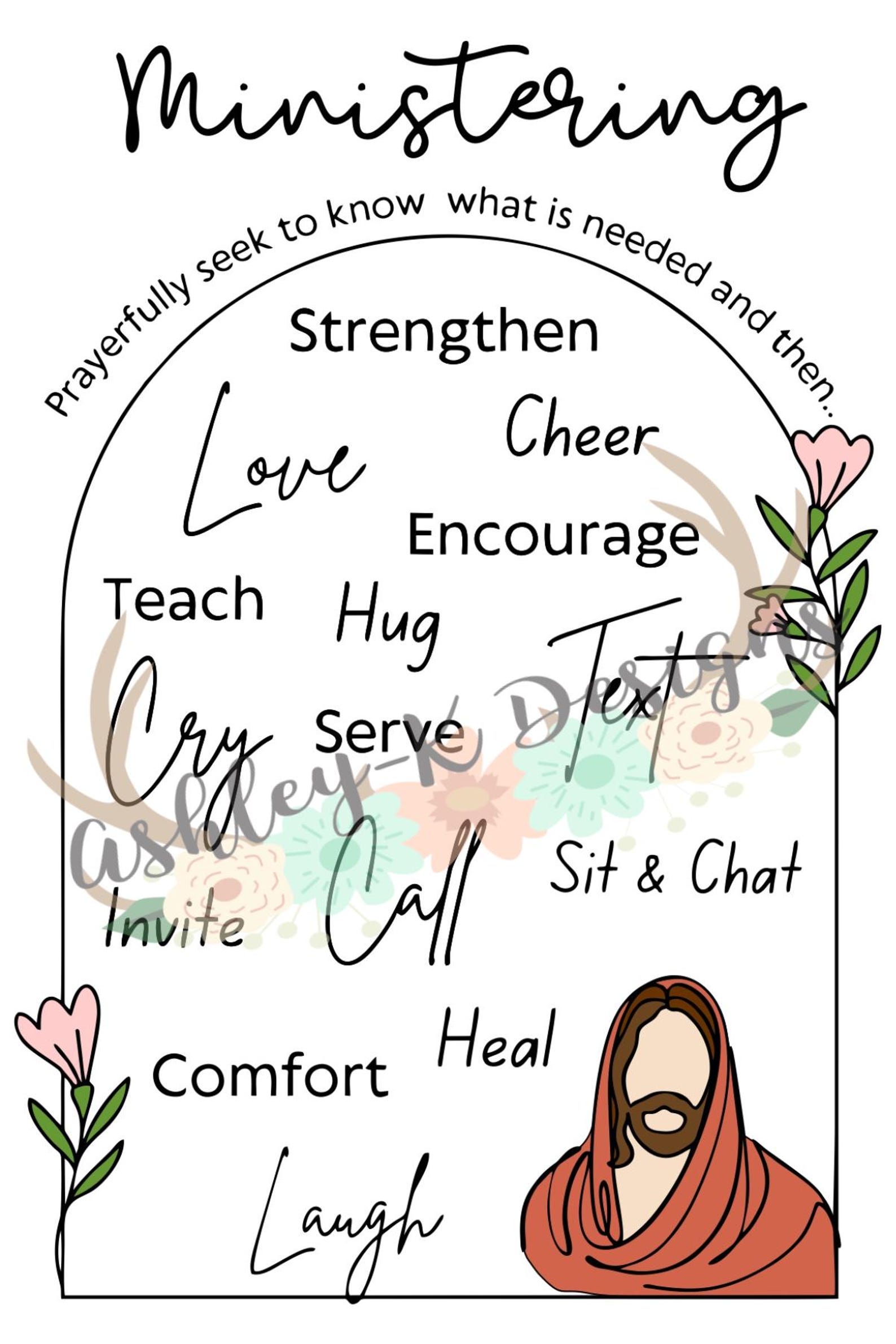 Ministering Handout for LDS Sisters - Etsy
