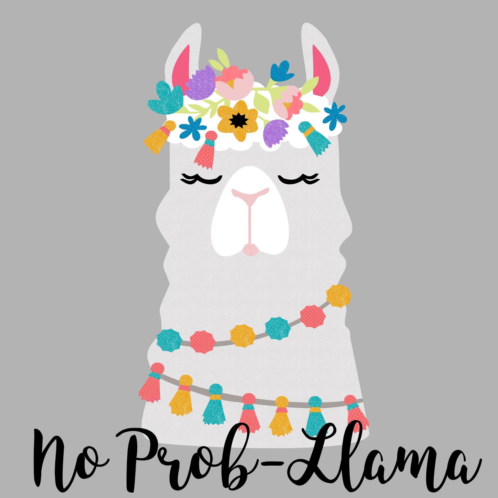 No-probllama PDF Pattern - Etsy