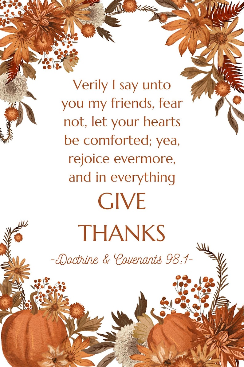 Fall LDS Quote Printables | 4x6 Autumn Program Covers | Latter-day ...