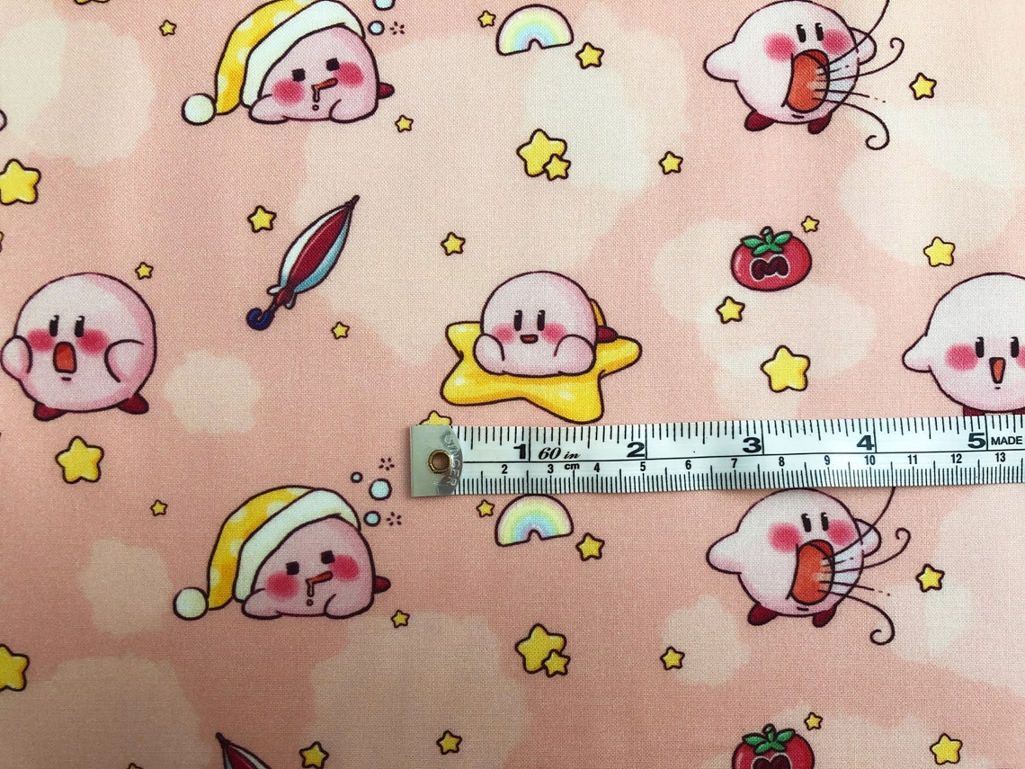 Kirby Fabric Kirby's Epic Cotton by the | Etsy