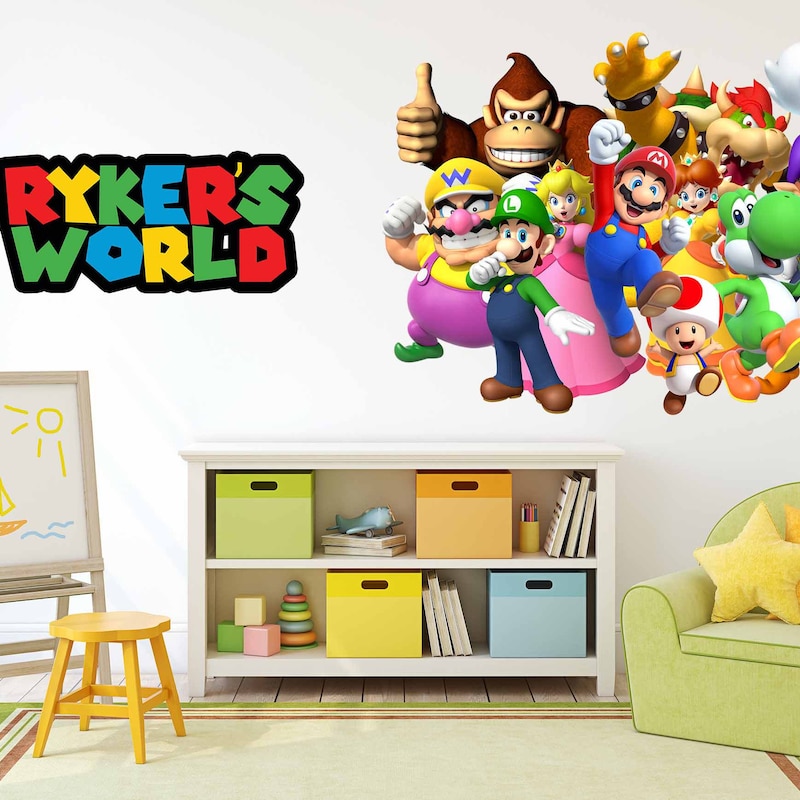 Super Mario Decal - Etsy
