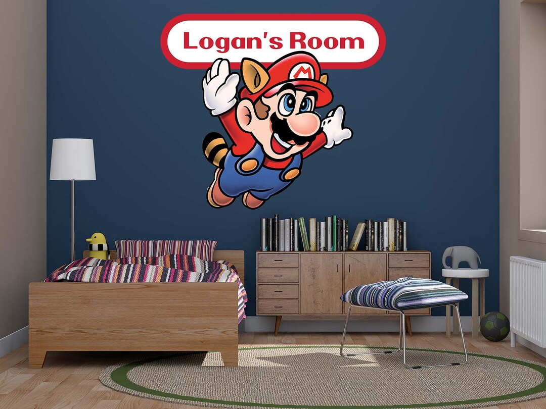 Super Mario Inspired Decal, Mario Decal, Game Room, Mario Kart Decal ...