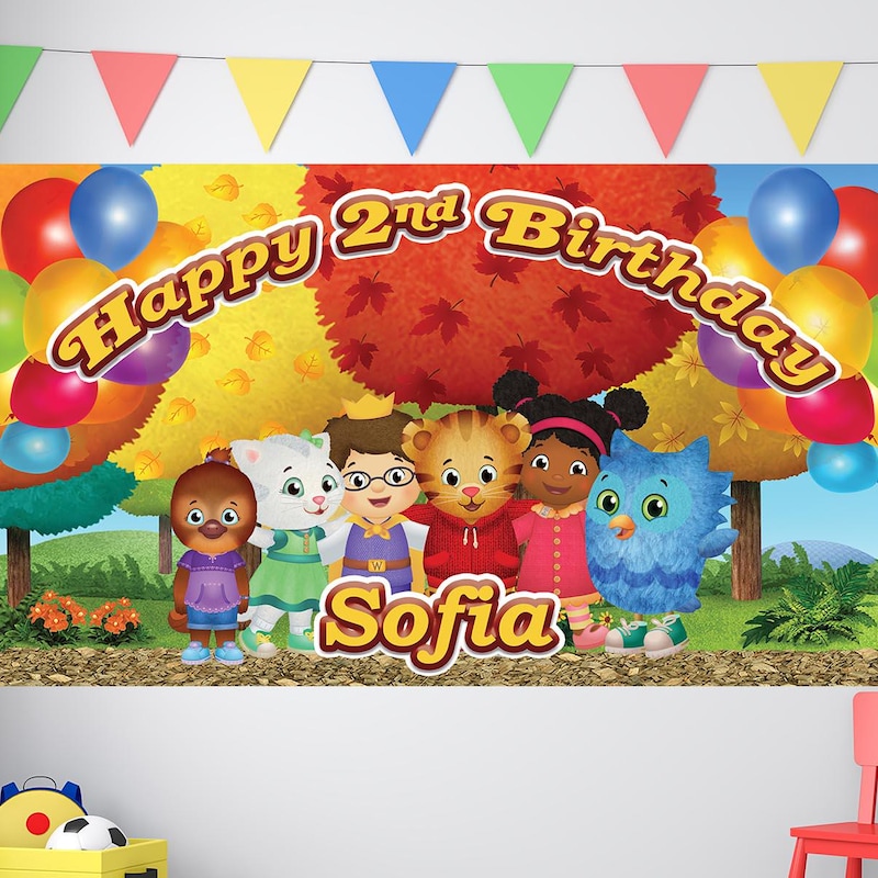 Daniel Tiger Backdrop - Etsy