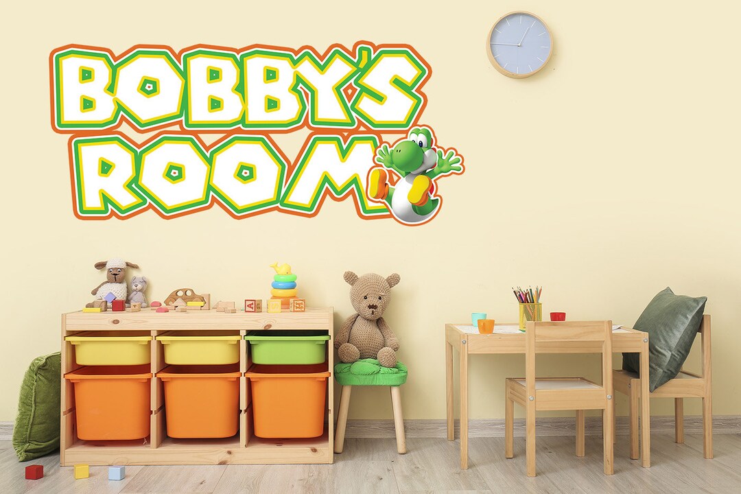 Super Mario Inspired Decal, Mario Decal, Game Room, Yoshi Decal, Super ...
