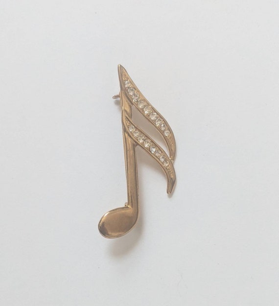 Music Note Brooch - Gem