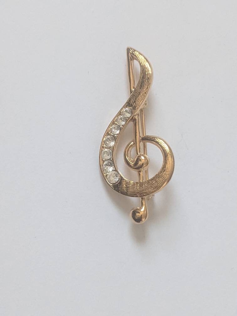 Treble Clef Brooch - Etsy