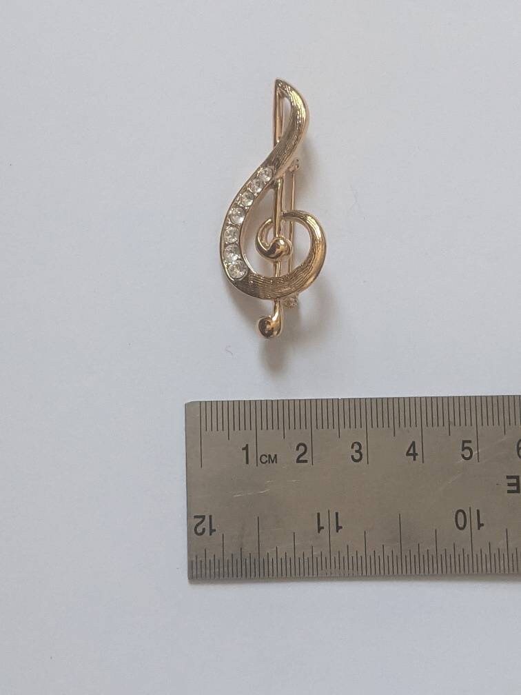 Treble Clef Brooch - Etsy