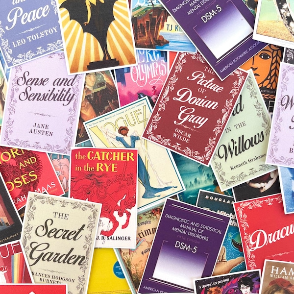 Custom Book Cover Stickers - Etsy