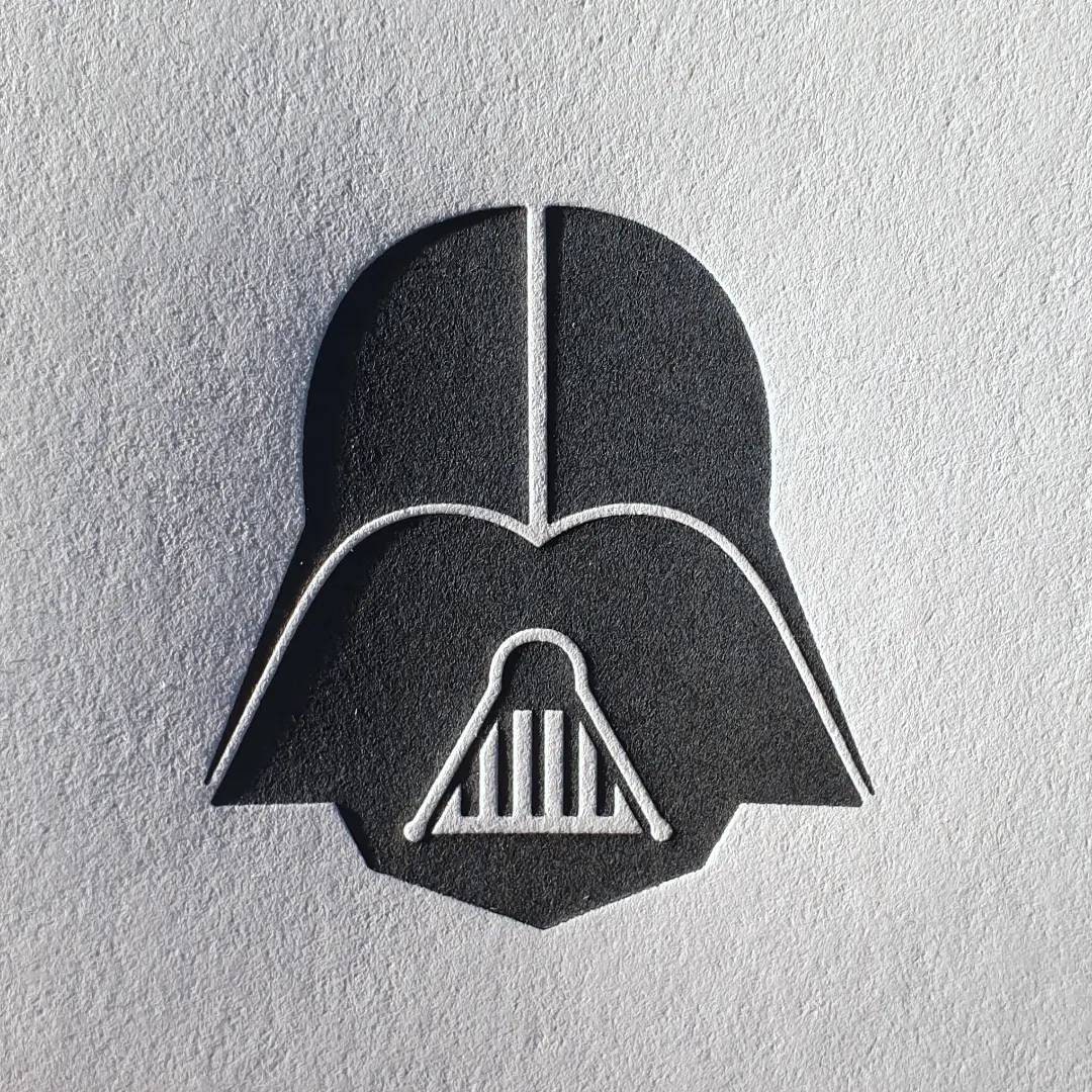 Darth Vader Letterpress Card Set | Letterpress Printed Star Wars Cards ...