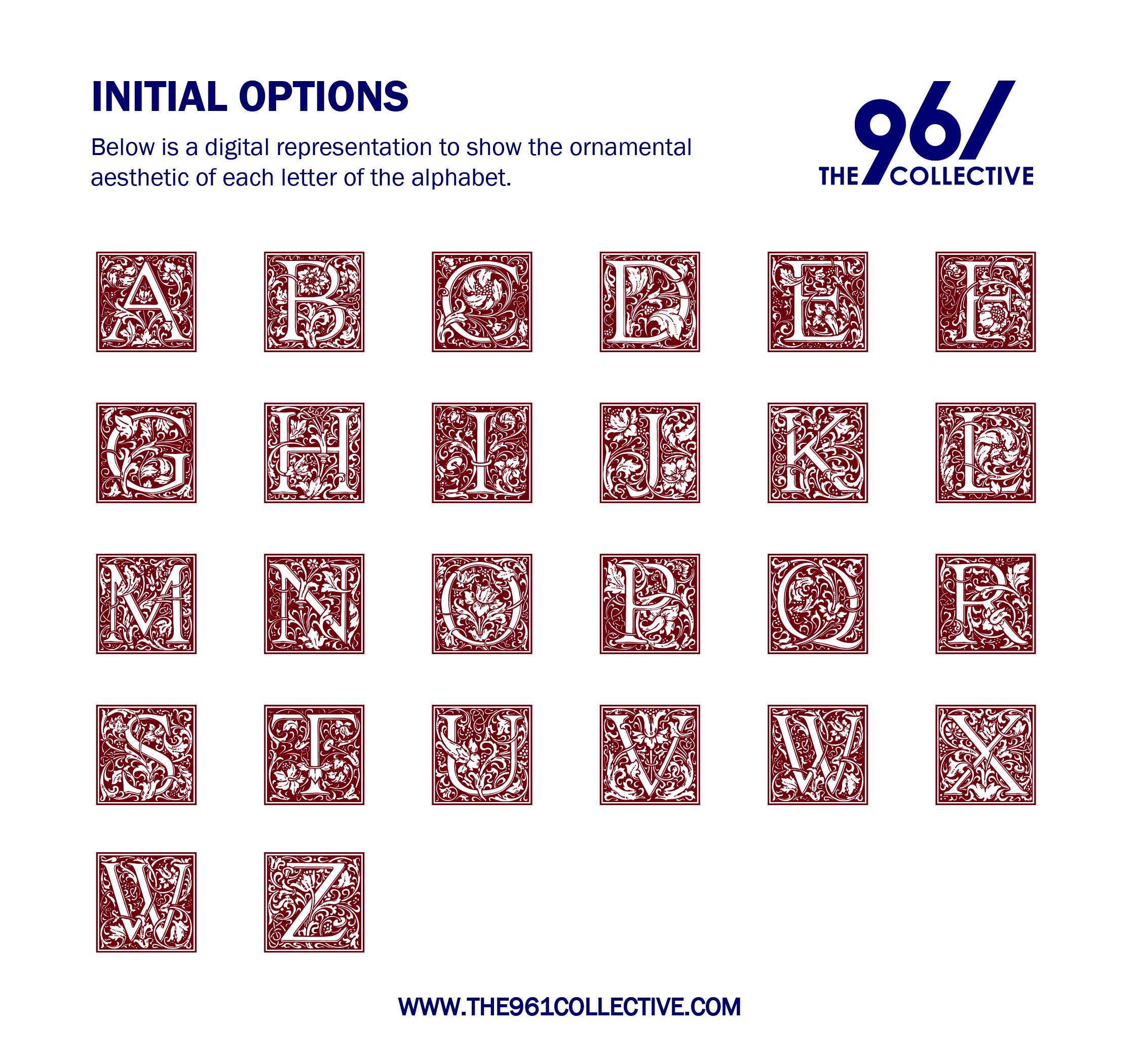 Monogram Letterpress Notecard Set: Classic Initial Stationery, Cotton ...
