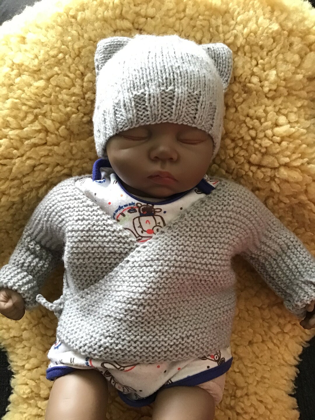 Baby Armband Set, Cap and Grey Slipper - Etsy