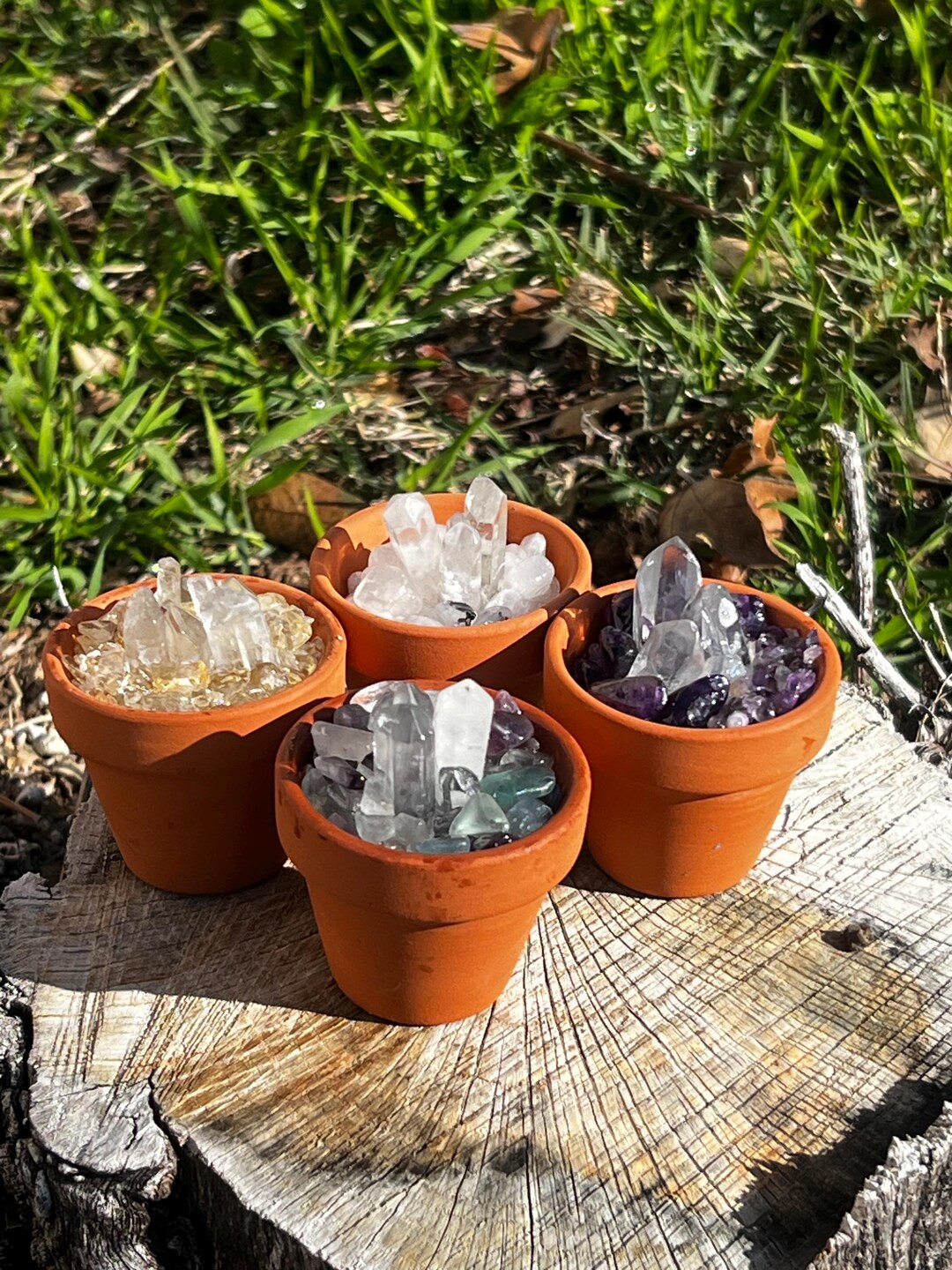 Crystal Plants/ Gemstone Decor/ Gifts for Them - Etsy