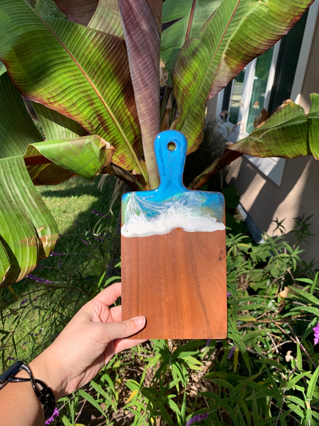 Ocean Charcuterie Board Beach Theme Serving Board Acacia - Etsy