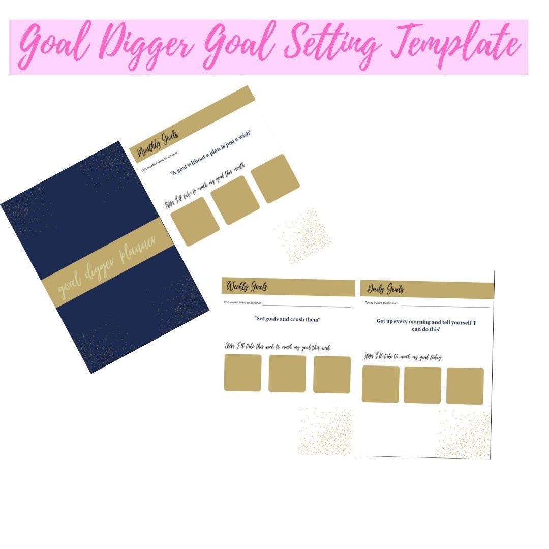 Goal Digger Goal Setting Planner - Etsy