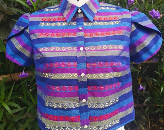 Hablon Blouse, Hand Woven, Hand Made, Hand Loomed, Fashionable, Stylish ...