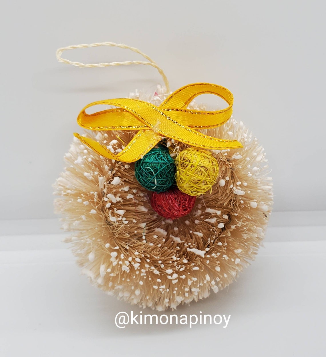 Abaca Wreath Ornaments Philippine Made Handmade Filipino - Etsy