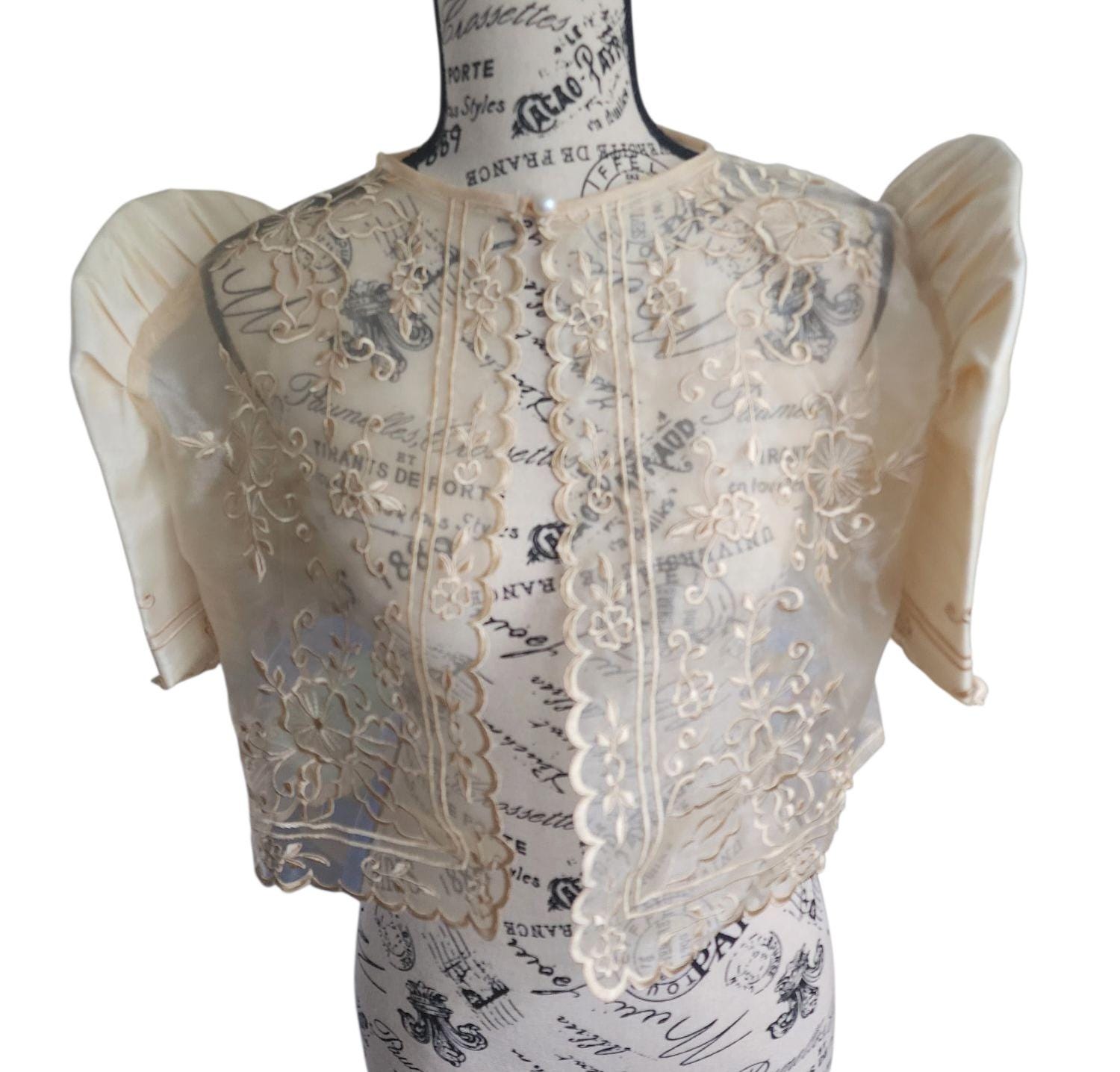 Bolero, Modern Filipiniana, Filipino Wedding, for Her, for Mom, Two-way ...