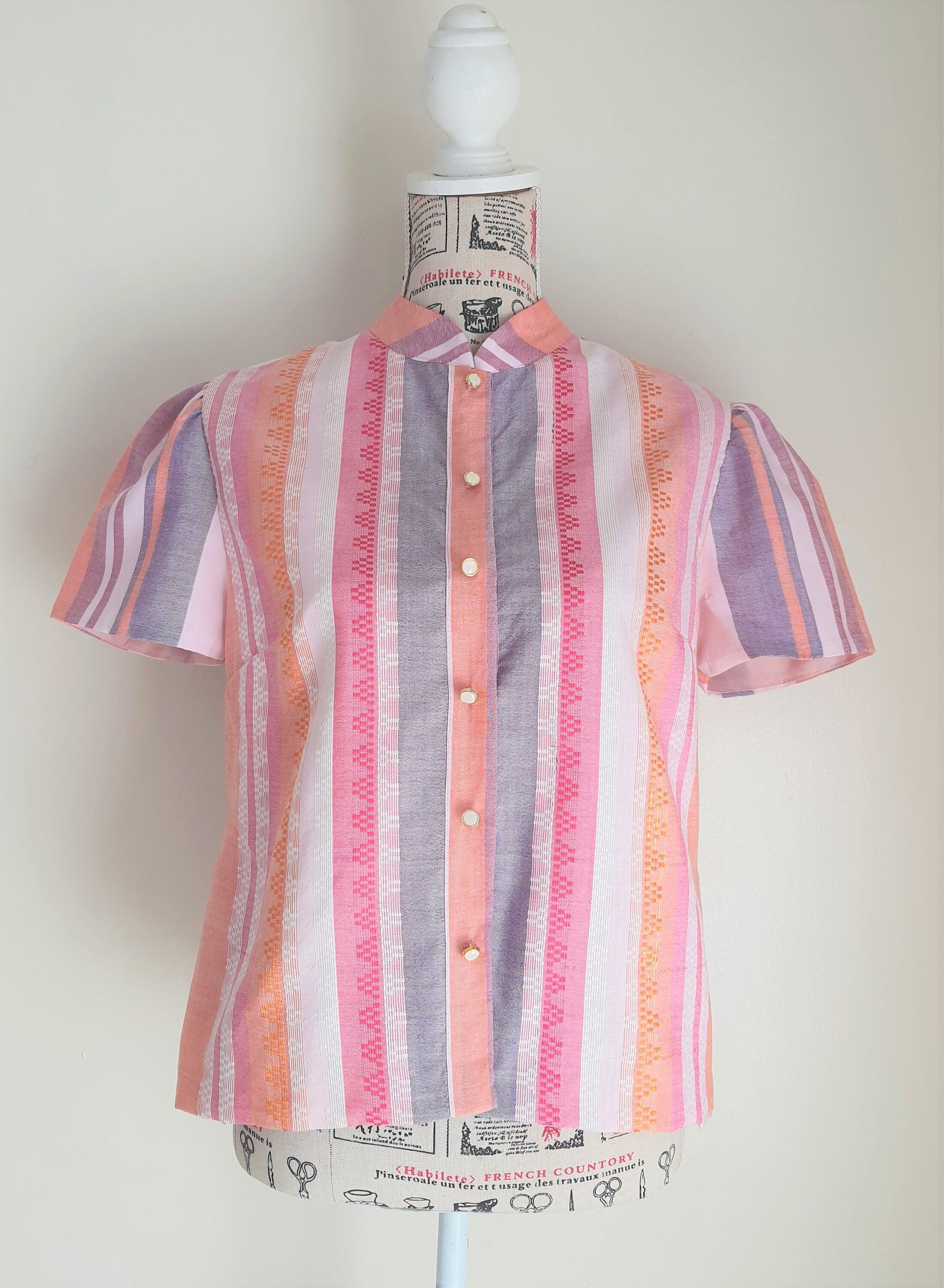 Hablon Blouse Hand Woven Hand Made Handloomed Fashionable - Etsy