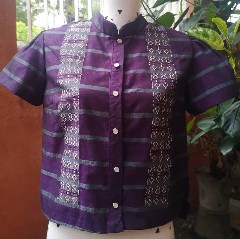 Hablon Blouse Hand Woven Hand Made Hand Loomed - Etsy