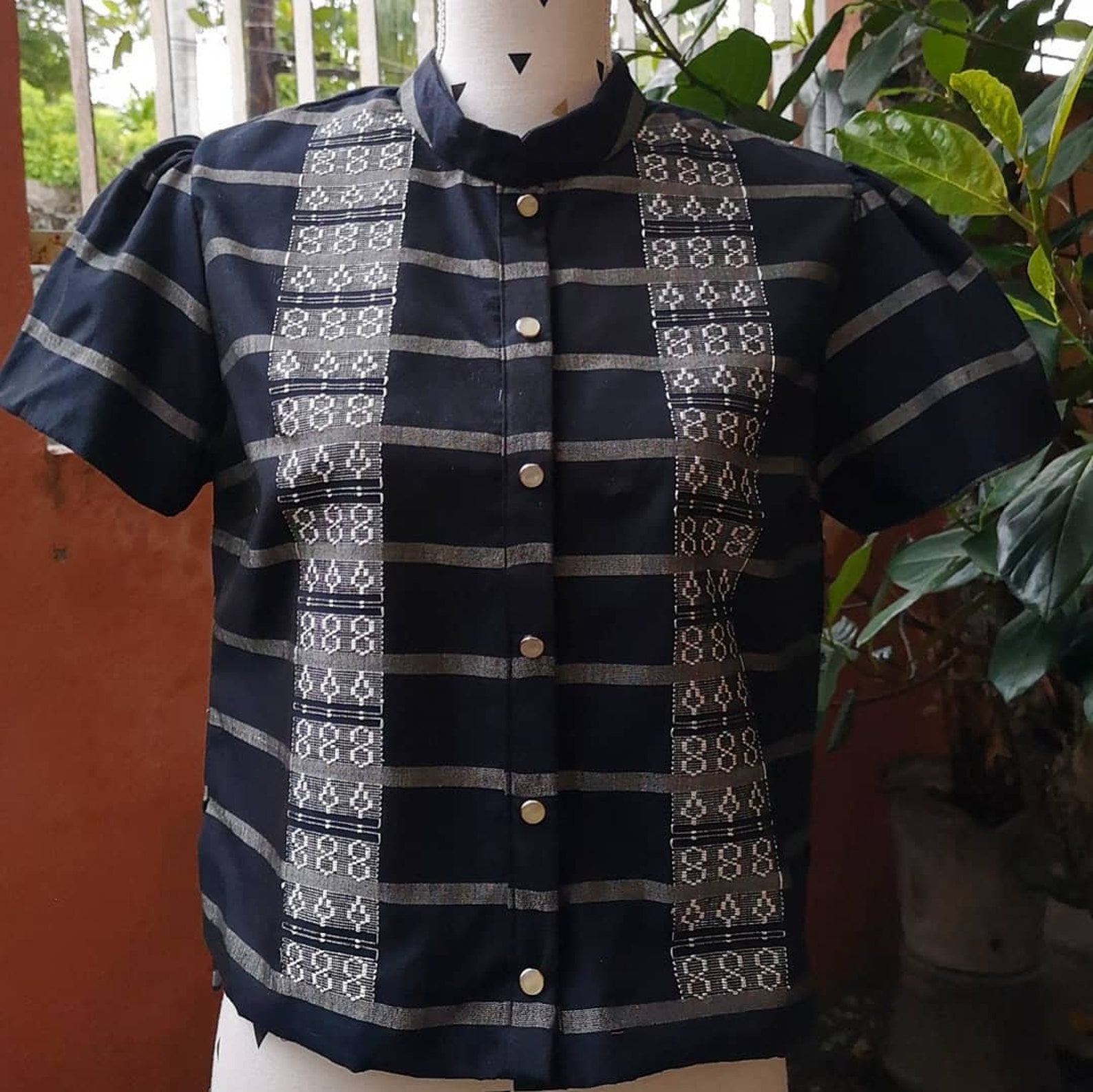 Hablon Blouse Hand Woven Hand Made Hand Loomed - Etsy