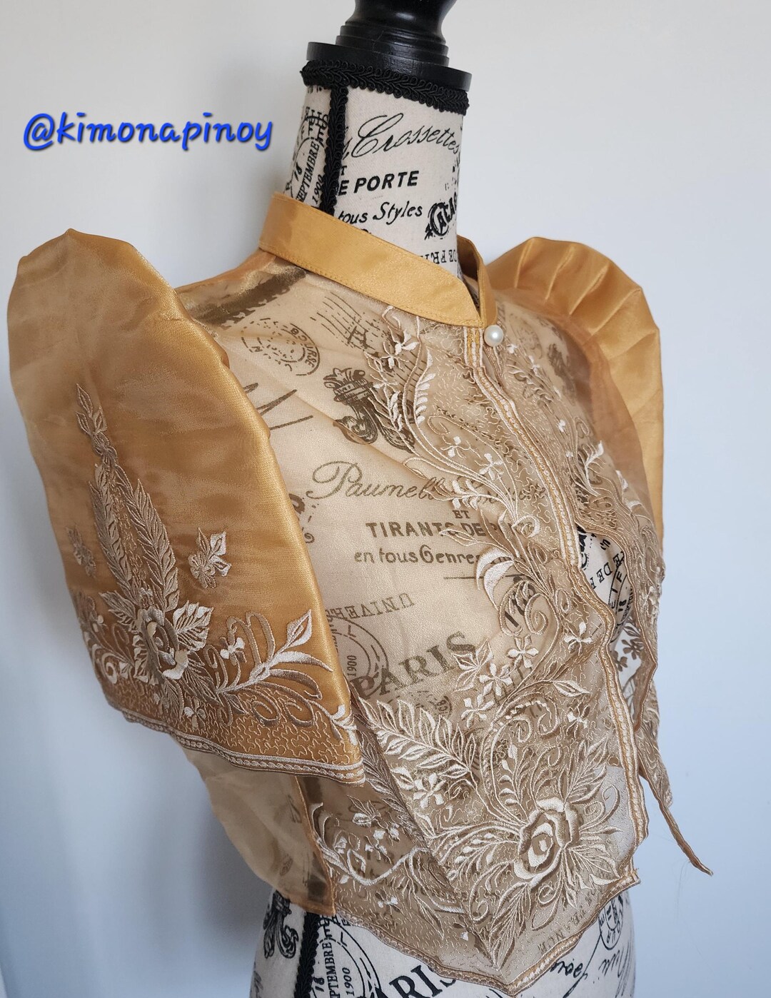 Bolero, Organza, Modern Filipiniana, Filipino Wedding, for Her, for Mom ...