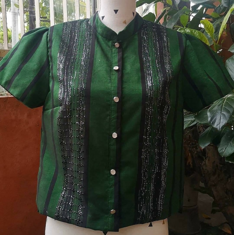 Hablon Blouse Hand Woven Hand Made Hand Loomed - Etsy