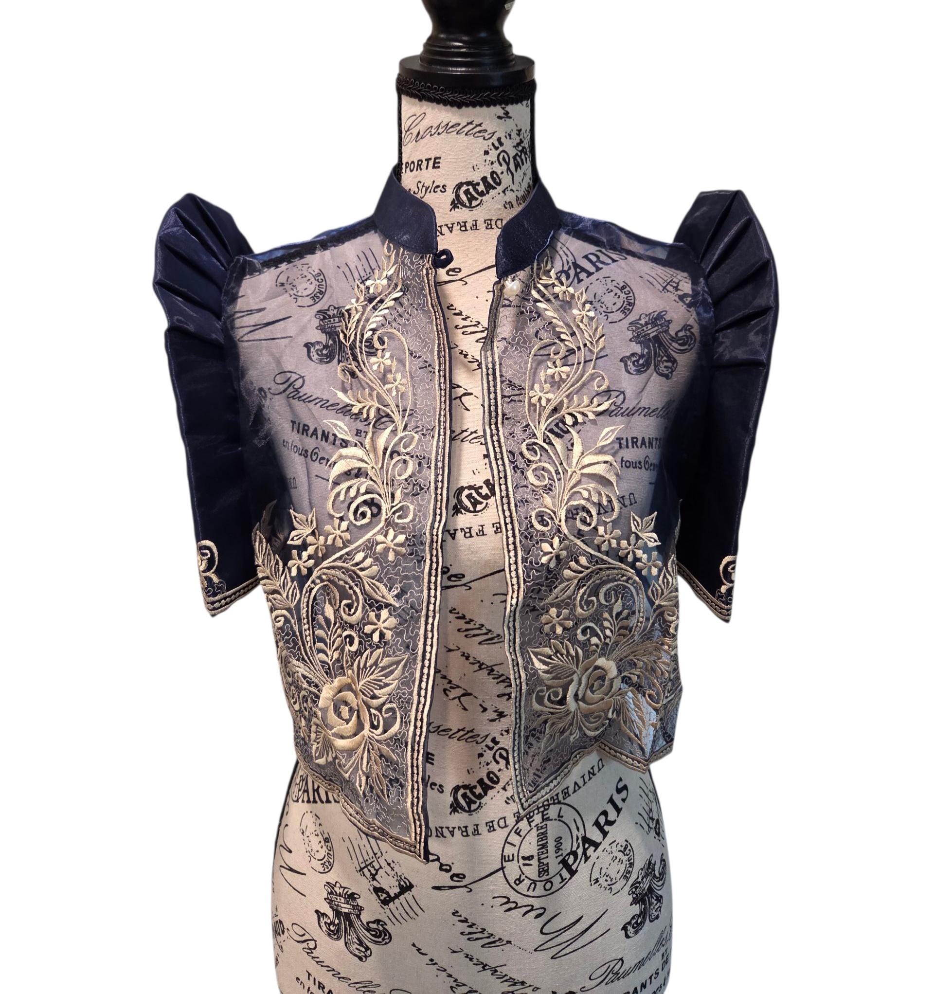 Bolero, Organza, Modern Filipiniana, Filipino Wedding, for Her, for Mom ...