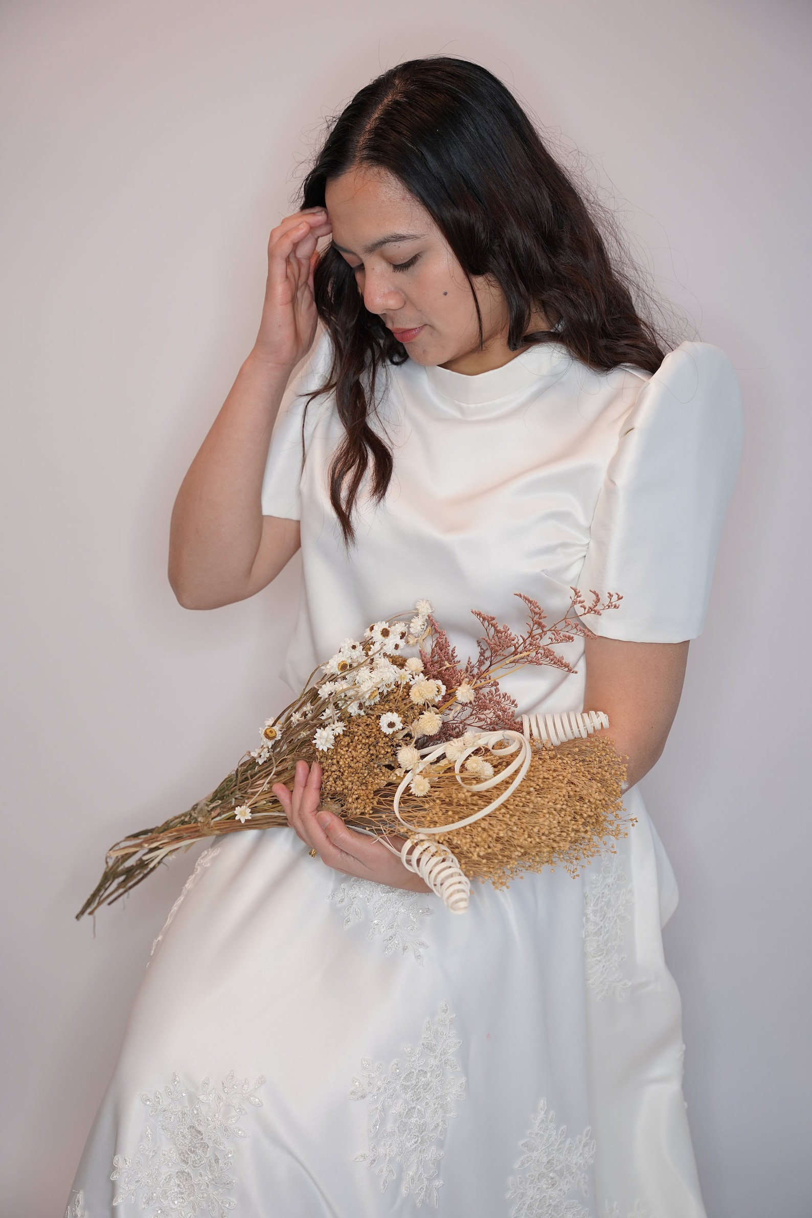 Modern Filipiniana Dress, Philippine Fabric, Formal Wear, Lace Overlay ...