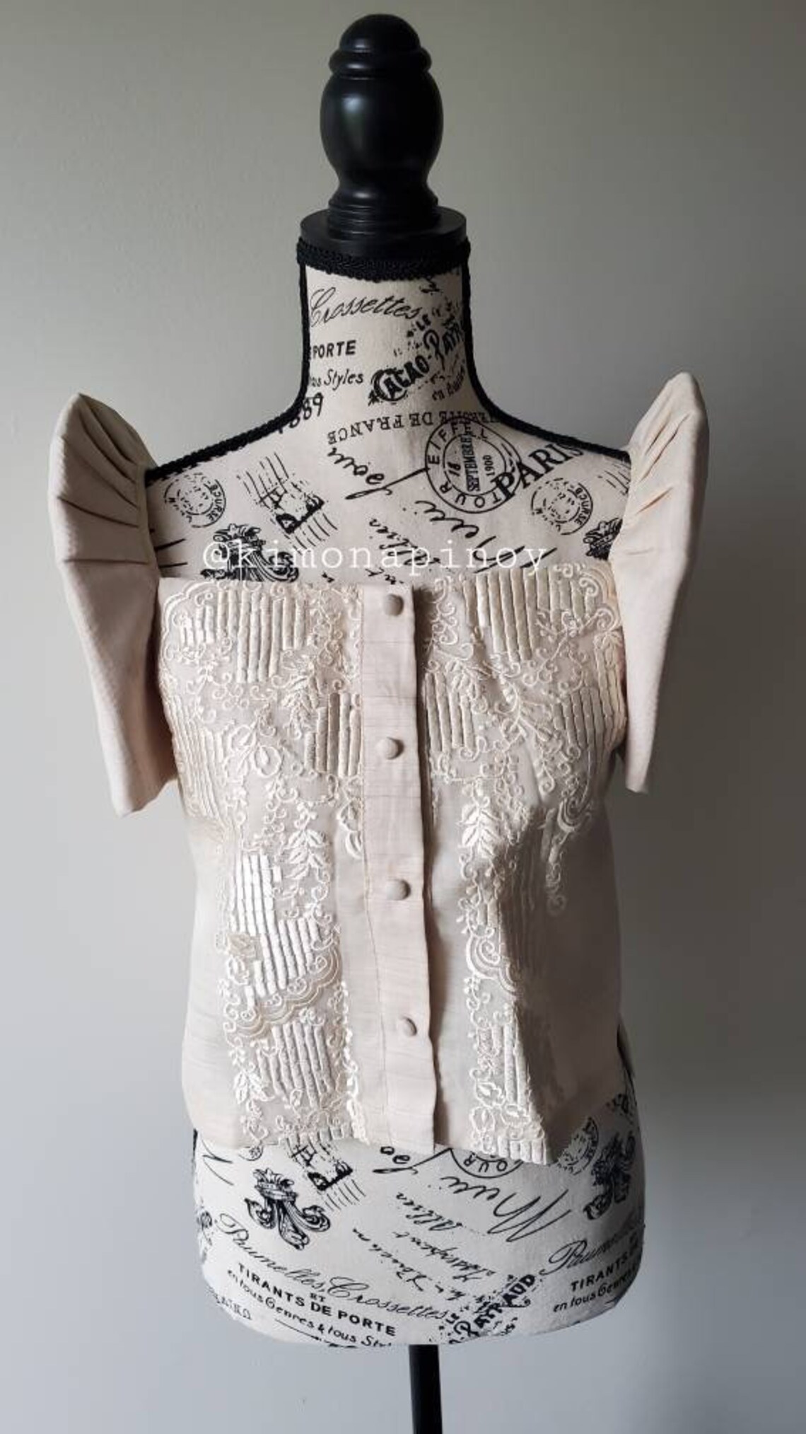 Modern Filipiniana Pinya Cocoon Philippine Fabric Blouse - Etsy