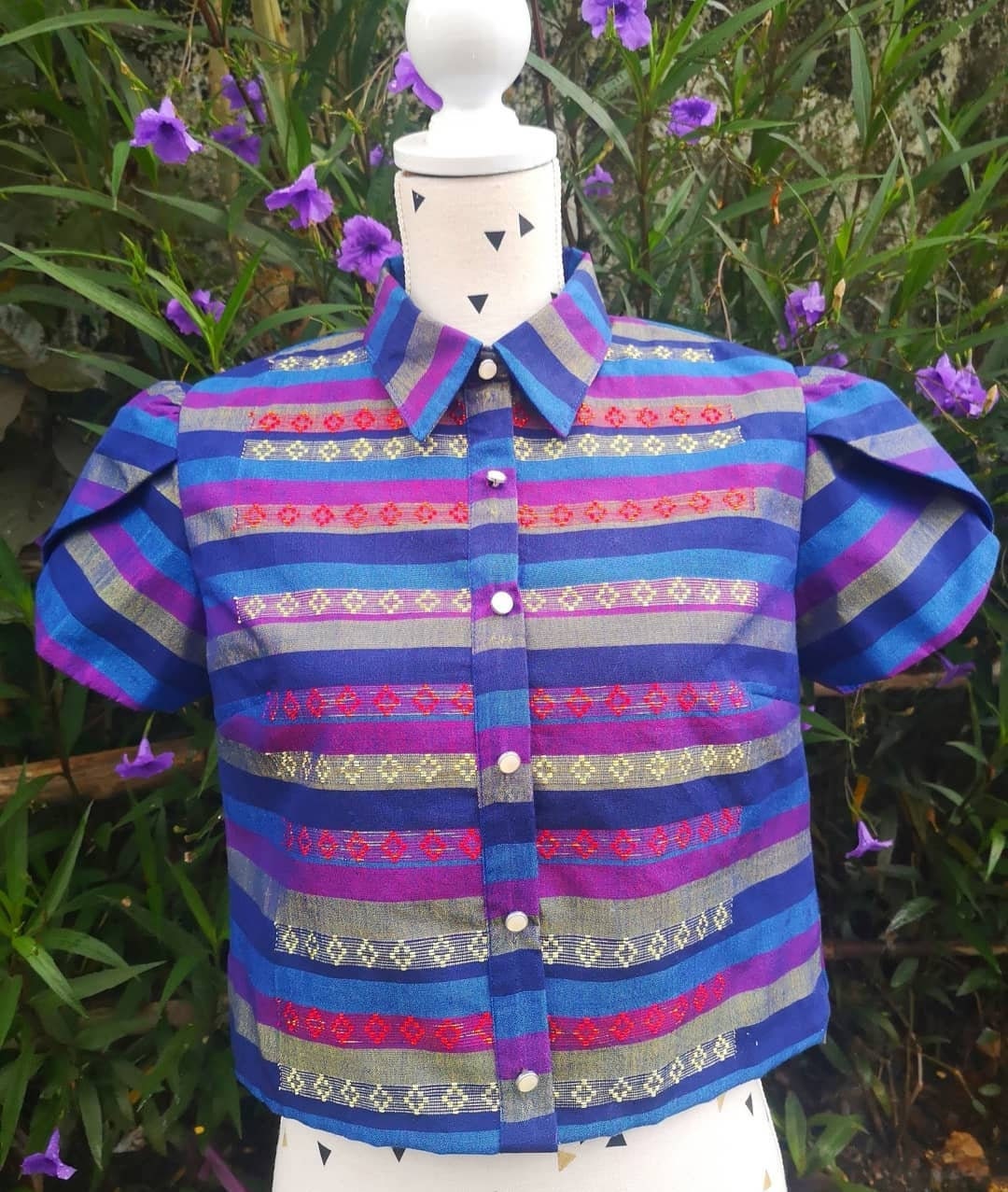 Hablon Blouse Hand Woven Hand Made Hand Loomed - Etsy