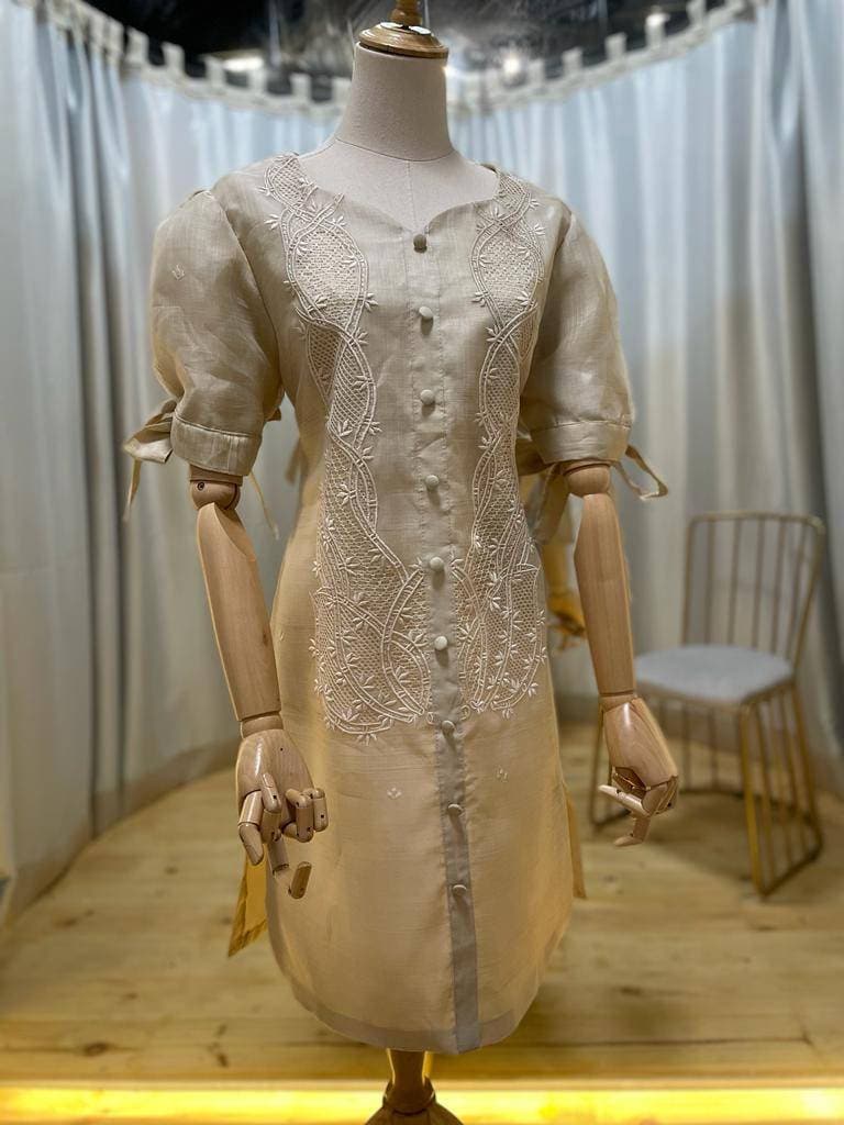 Modern Filipiniana Pinya Cocoon Philippine Fabric Blouse, 45% OFF