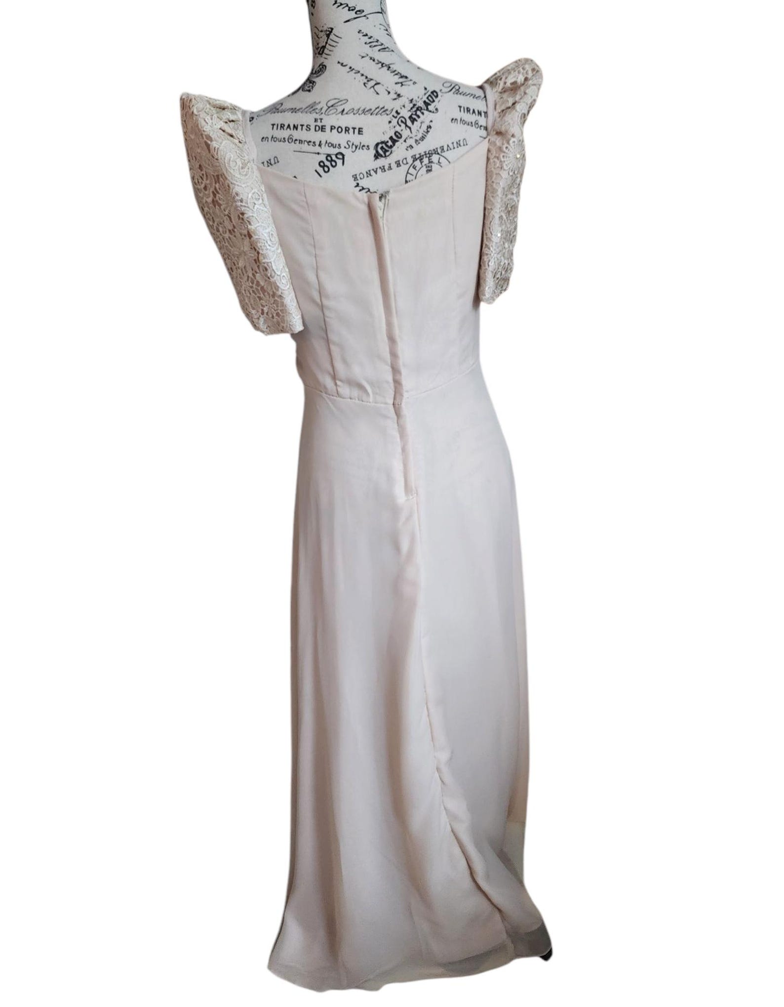 Modern Filipiniana Dress, Philippines, Formal Wear, Lace Accent, for ...