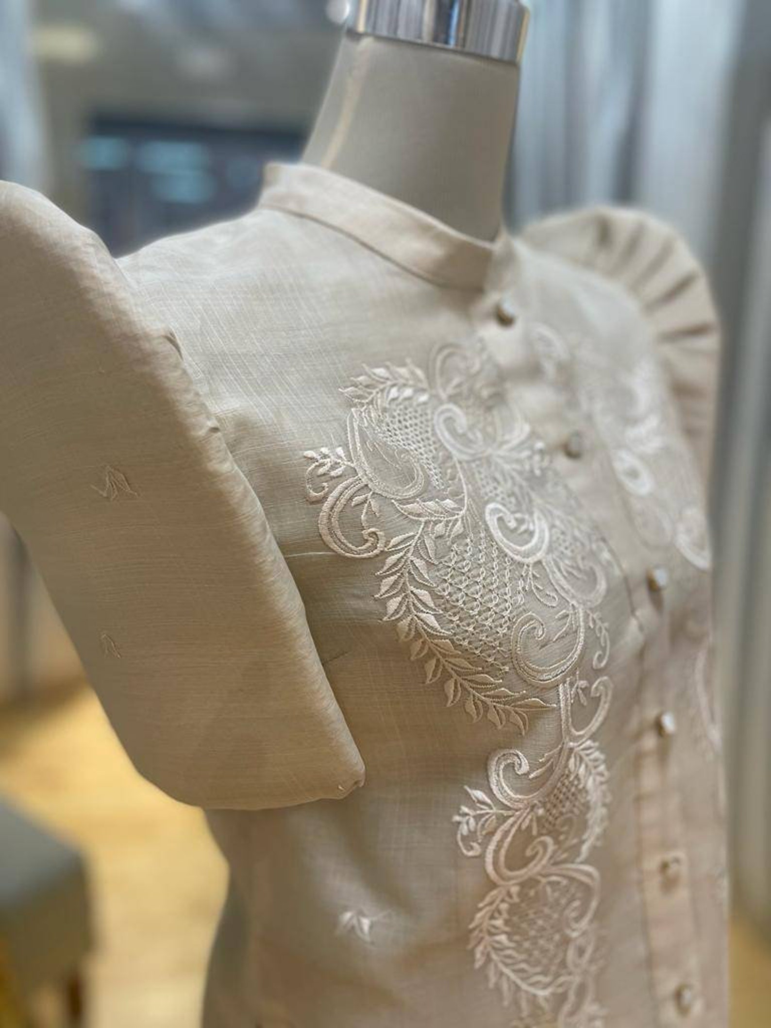 Modern Filipiniana Top Only Pinya Cocoon Philippine Fabric - Etsy