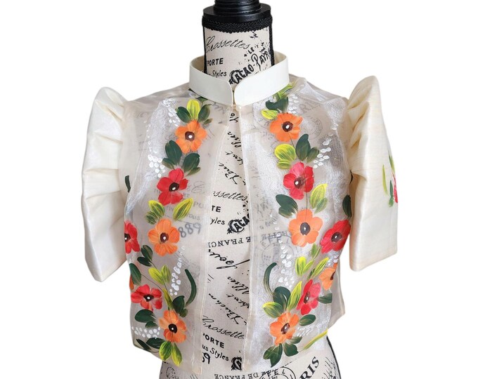 Bolero, Modern Filipiniana, Filipino Wedding, for Her, for Mom, Two-way ...