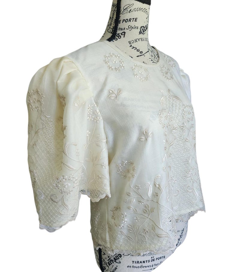 Modern Filipiniana Top Only, Piña Cocoon, Philippine Fabric Blouse ...