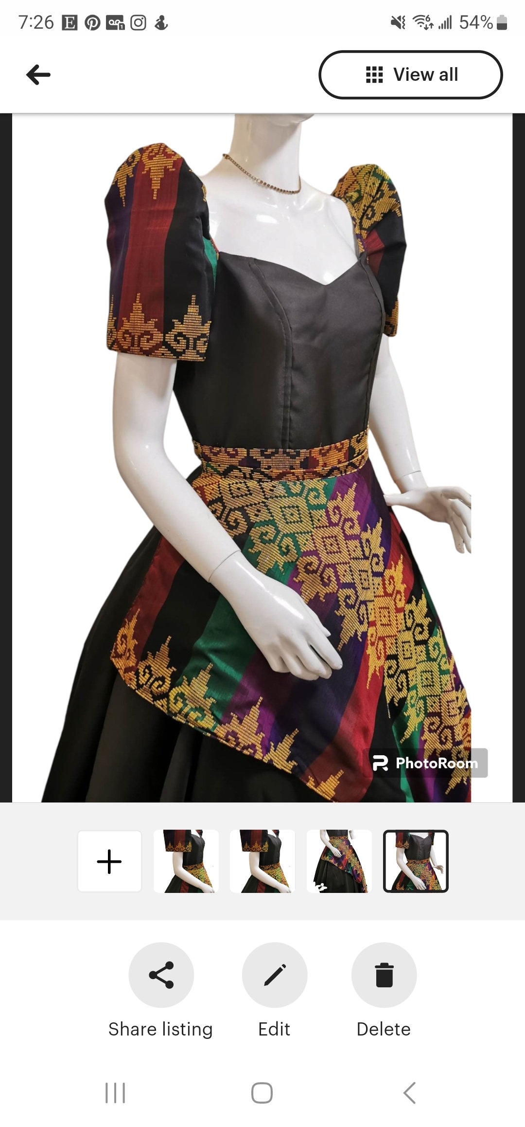 MADE TO ORDER Modern Filipiniana Dress, Philippine Fabric, Formal Wear, Lace Overlay Design, for ...