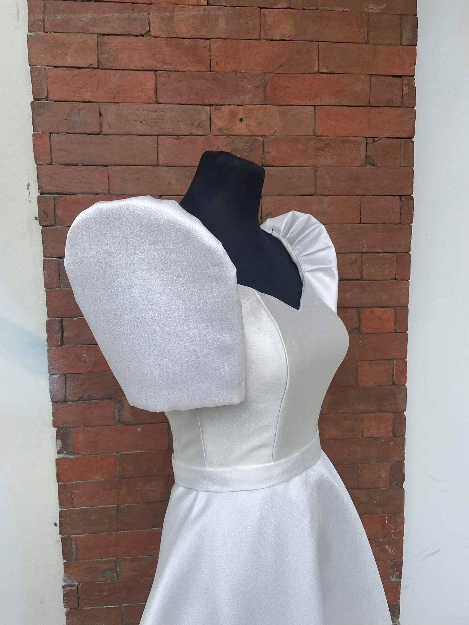 Modern Filipiniana Dress, Philippine Fabric, Formal Wear, Lace Overlay ...